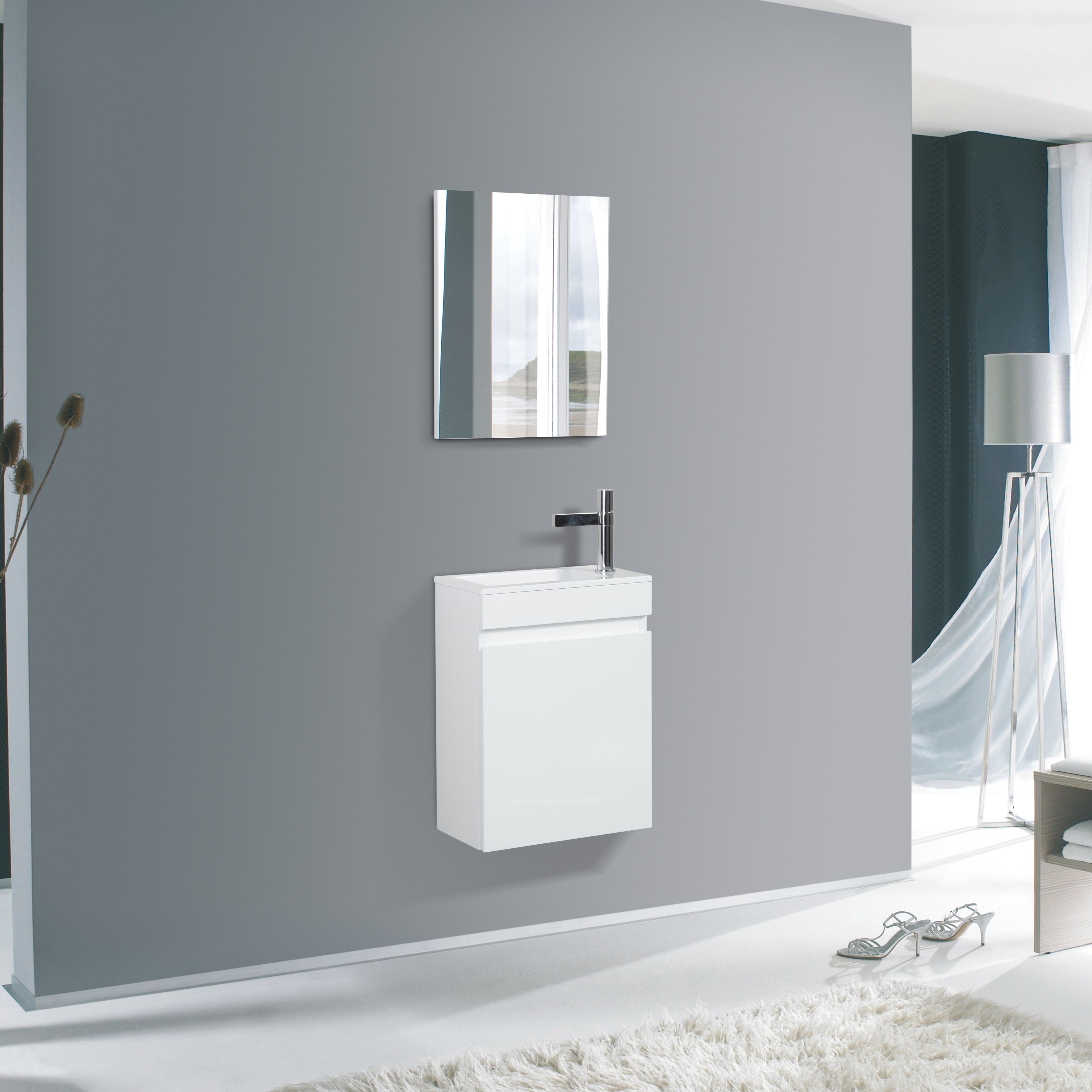 Mini 16" High Gloss White – Evos Boutiques